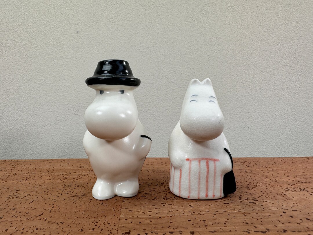 Vintage Ceramic Moomin Figurines Moominpappa & Moominmomma Sri Lanka - Etsy