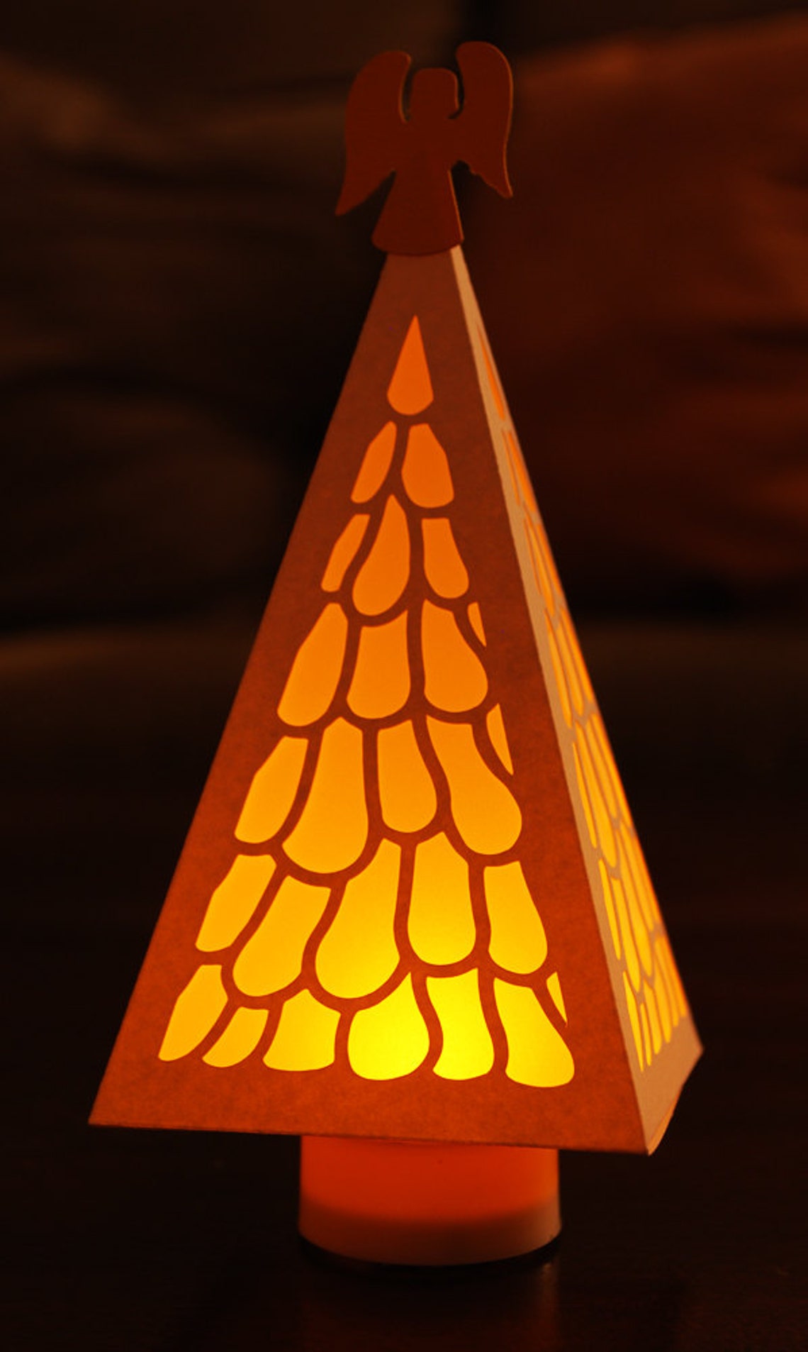 Christmas Tree Luminary Digital Cutting Files - SVG, PDF - Etsy