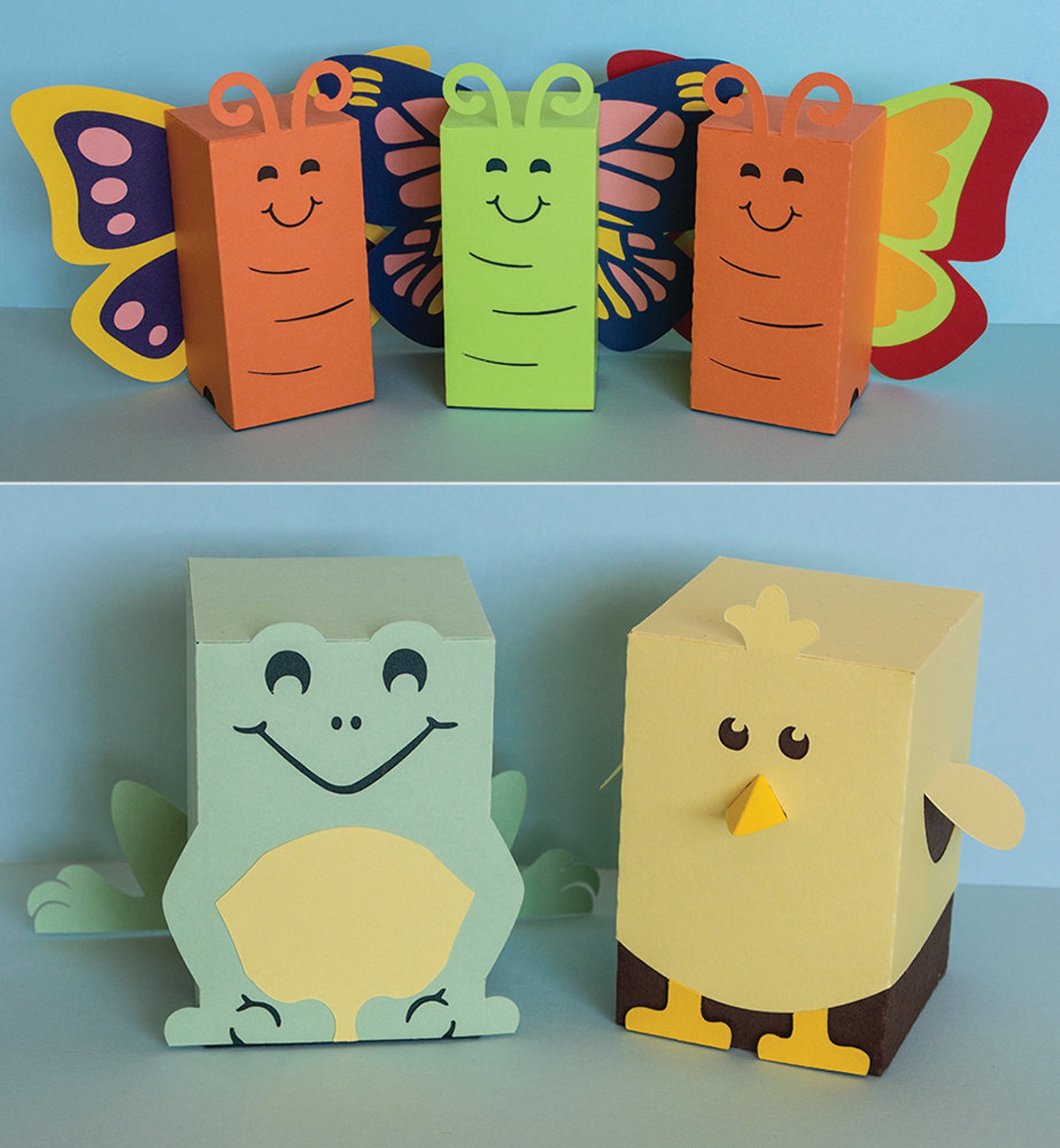 Spring/easter Character Box Digital Cutting Files - SVG, PDF / Template ...