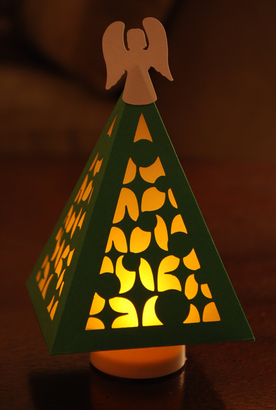 Christmas Tree Luminary Digital Cutting Files - SVG, PDF - Etsy