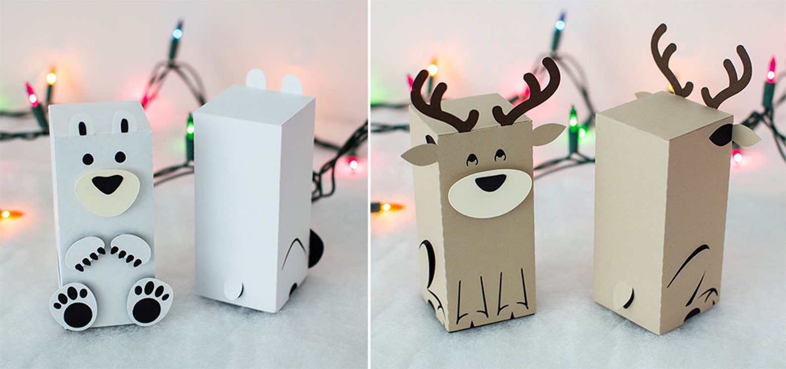 Christmas Character Box Digital Cutting Files - SVG, PDF / Gift Box ...