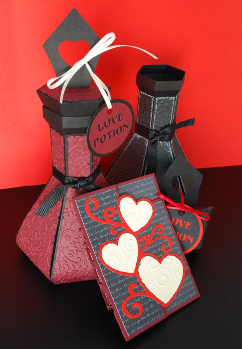 Love Potion Bottle and Lots of Love Card Digital Cutting Files - SVG ...