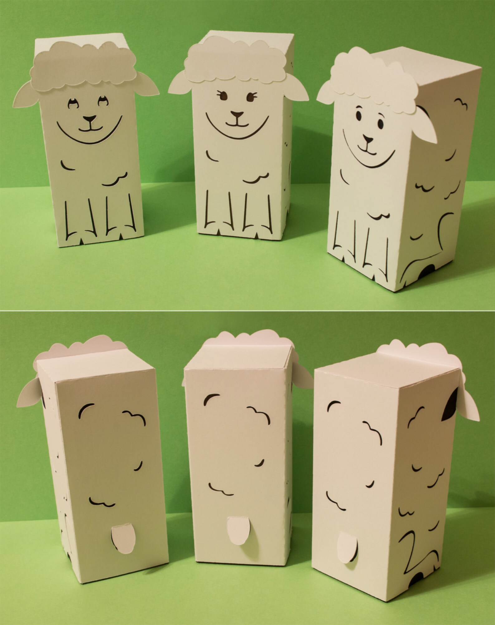 Spring/easter Character Box Digital Cutting Files - SVG, PDF / Template ...