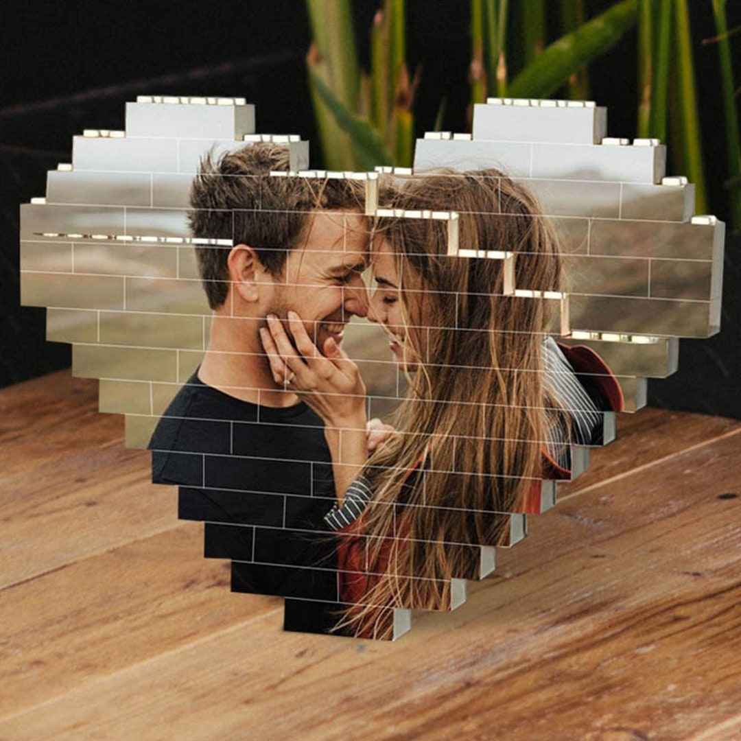 Personalized Photo Block Puzzle Building Brick Family Keepsake Gifts ...