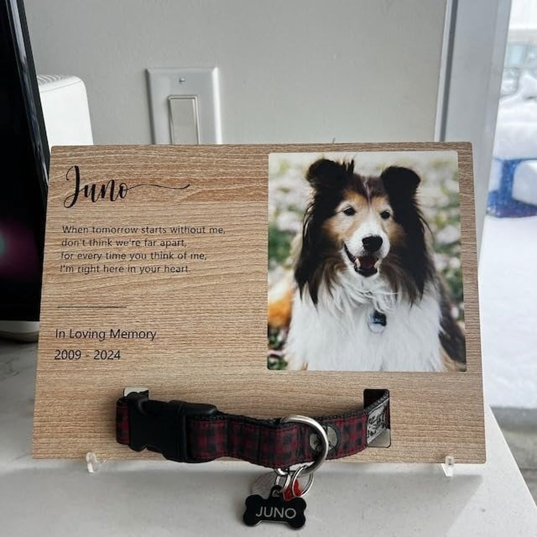 Personalized Pet Memorial Frame, Custom Photo Pet Memorial Gift, Pet ...
