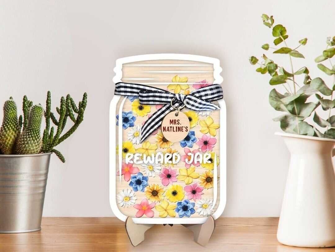 Birth Month Flowers Reward Jar for Kids School and Teacher - Etsy