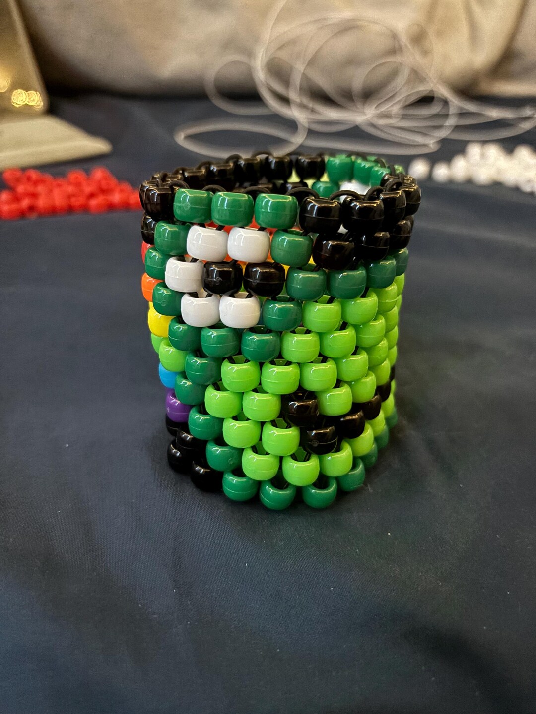 Rainbow Frog Kandi Cuff - Etsy