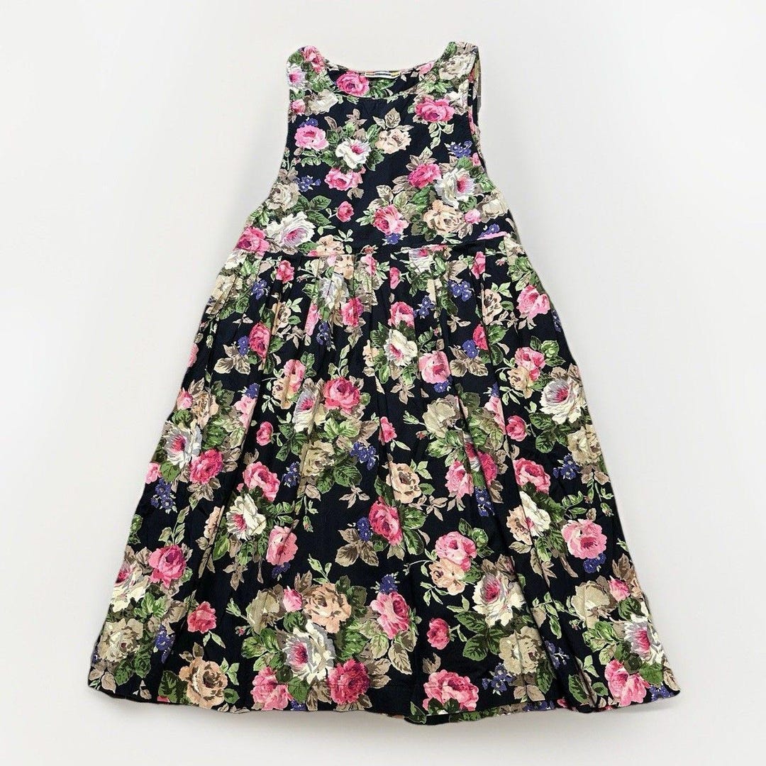 Vintage Floral Maxi Dress by Brownstone Studio | Sleeveless Fit & Flare ...