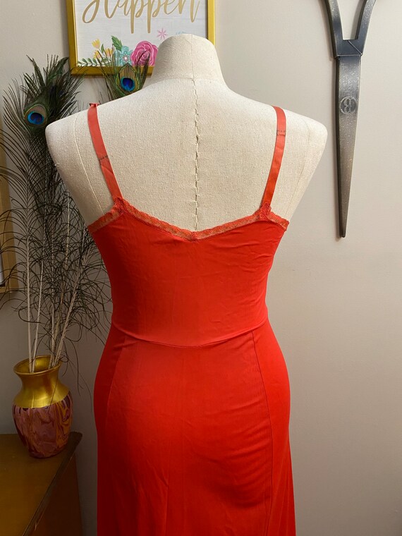 Vintage Red Lingerie Slip Nightie Gem