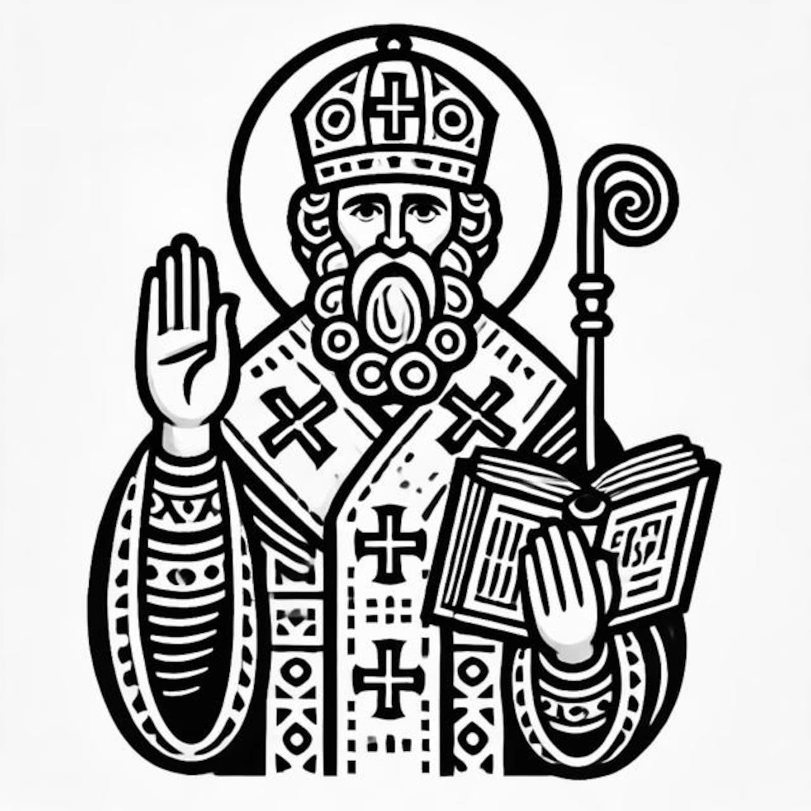 50 Orthodox Coloring Pages for Kids: Saints, Churches, Crosses (PDF) - Etsy