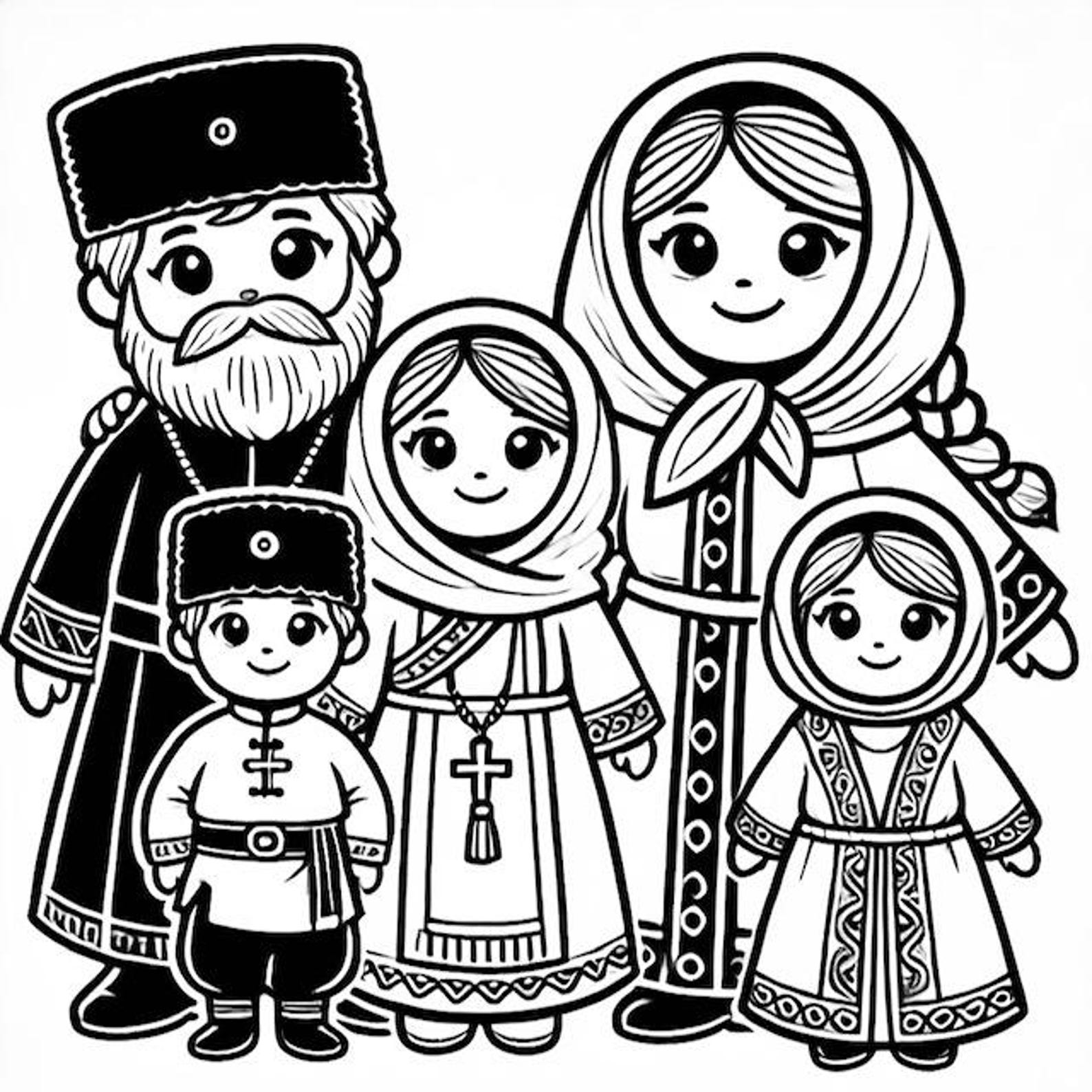 50 Orthodox Coloring Pages for Kids: Saints, Churches, Crosses (PDF) - Etsy