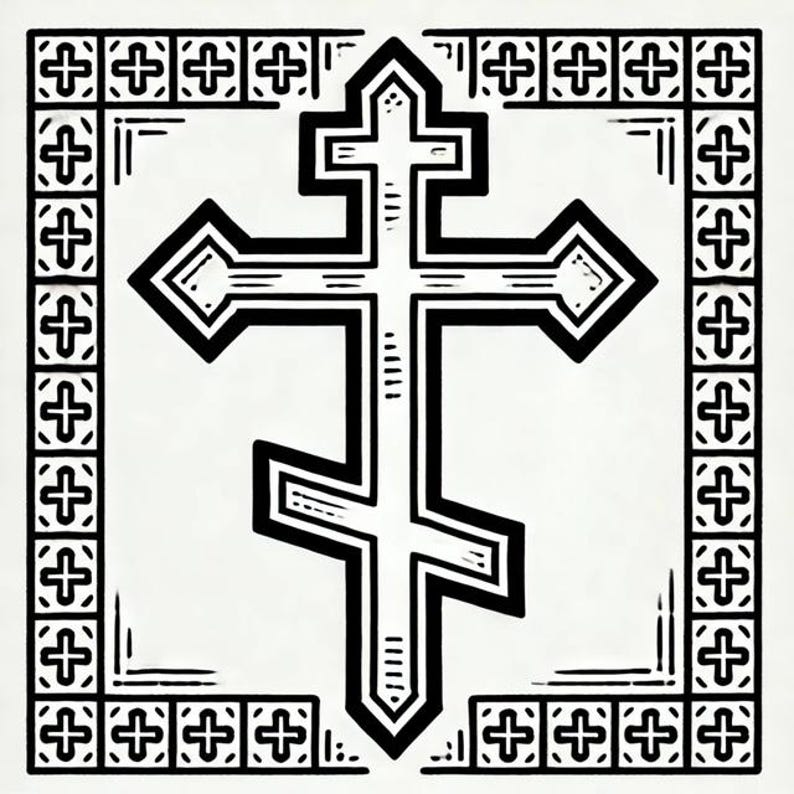 50 Orthodox Coloring Pages for Kids: Saints, Churches, Crosses (PDF) - Etsy