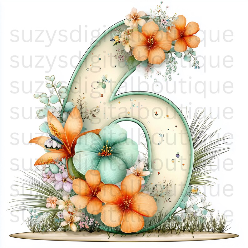 Tropical Floral Alphabet Clipart Bundle, Watercolor Botanical Letters ...
