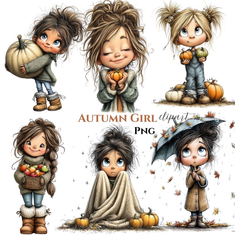 Autumn Cozy Clipart - Etsy