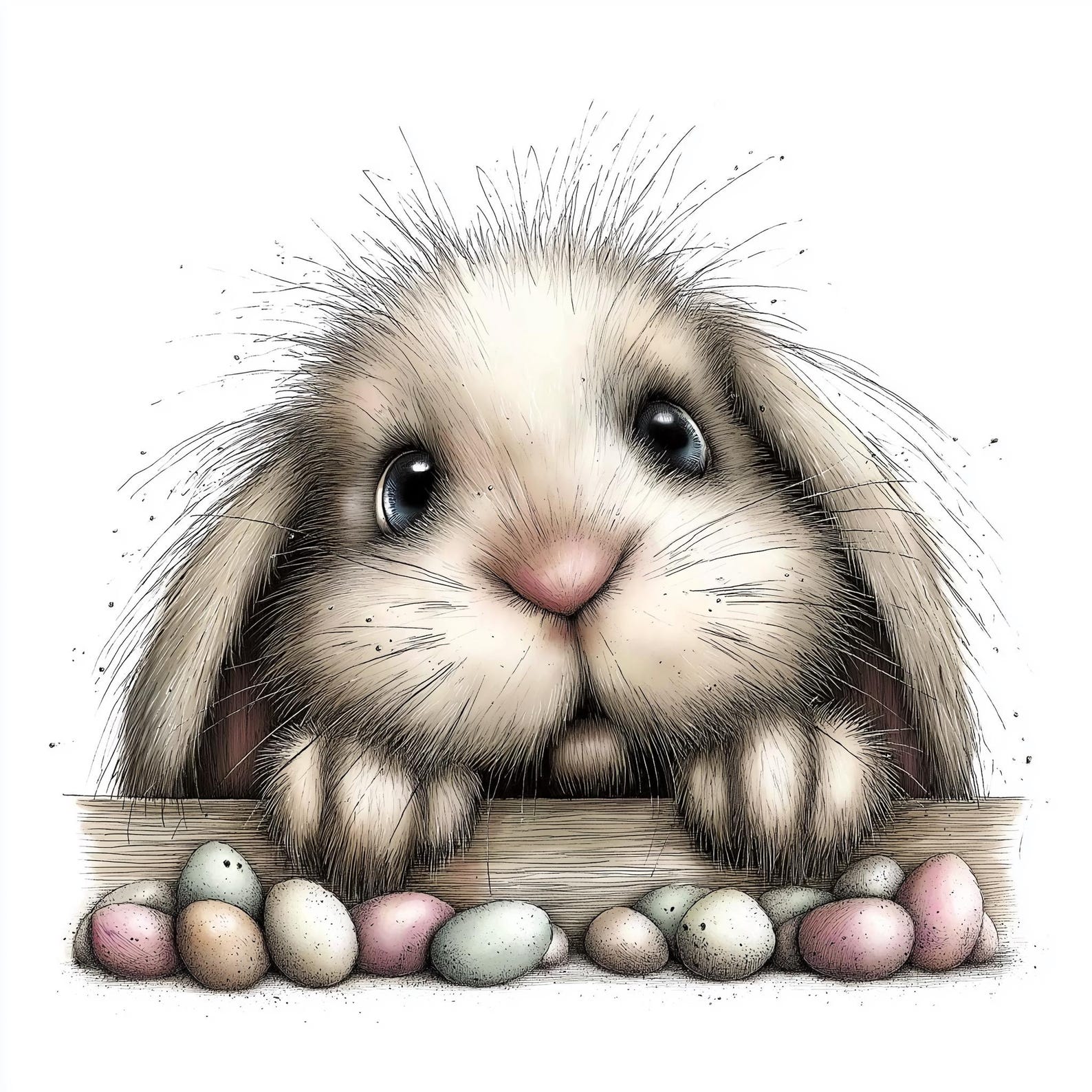 Easter Bunny Clipart Bundle, Spring PNG Graphics (digital Download - 50 ...