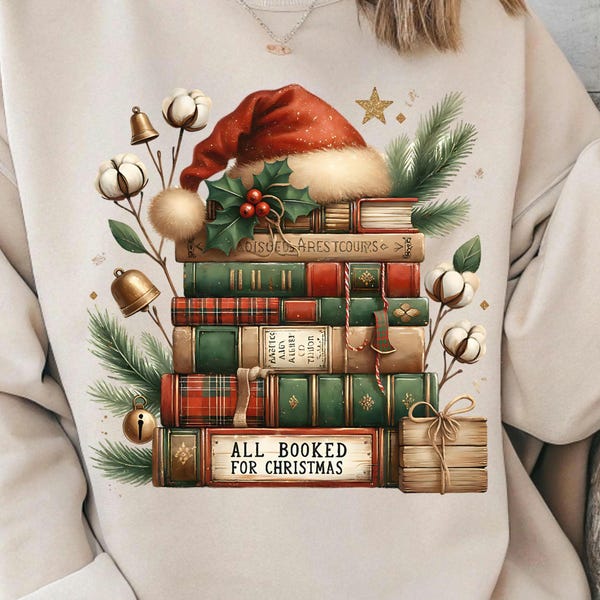 Book Stack Christmas Png - Etsy UK