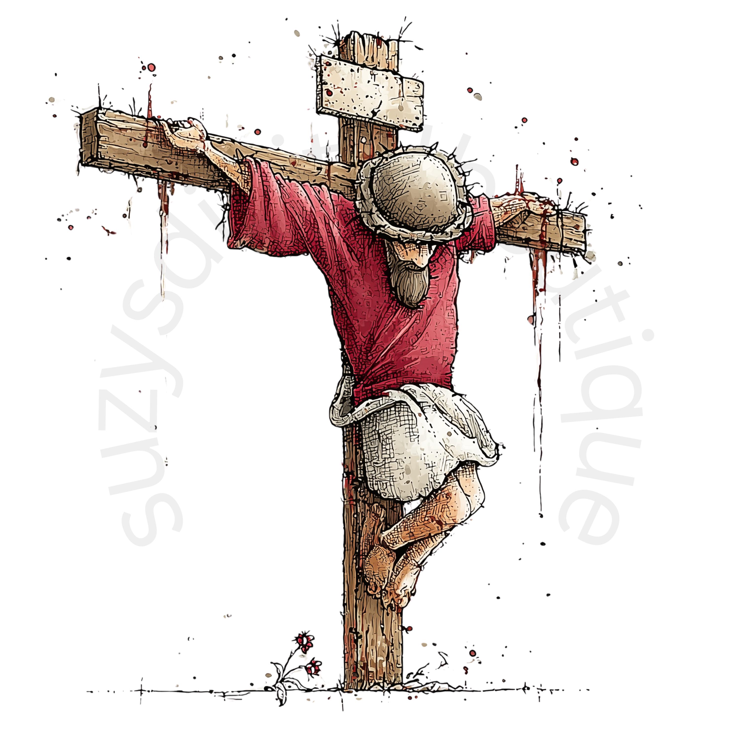 Jesus Resurrection Clipart Bundle, Christian Easter Story PNG (30 Files ...