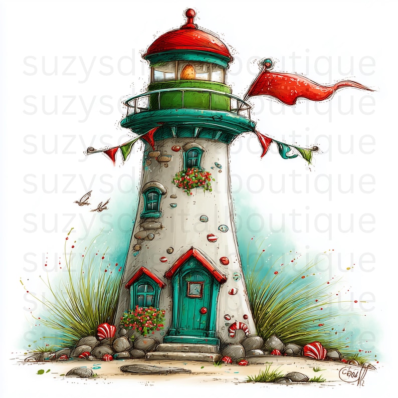 Whimsical Beach Clipart Bundle | Watercolor Coastal Summer ...