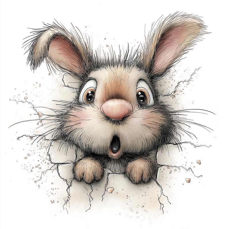 Easter Bunny Clipart Bundle, Spring PNG Graphics (digital Download - 50 ...