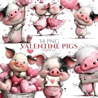 Pig Valentine Treat Holder Printable Cards, Candy Hugger, Girls Kids ...