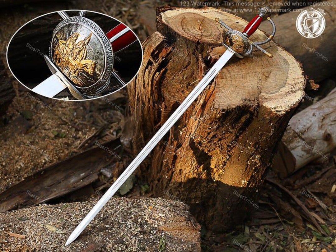 Quixote Rapier Renaissance Spanish Musketeer Sword, Gladius Sword ...
