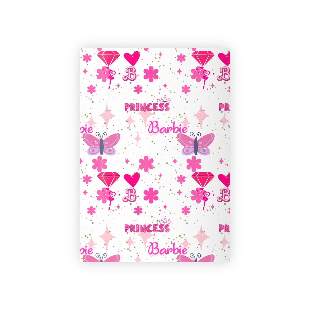 Cute Pink Barbie Gift Wrapping Paper Rolls, 1pc - Etsy