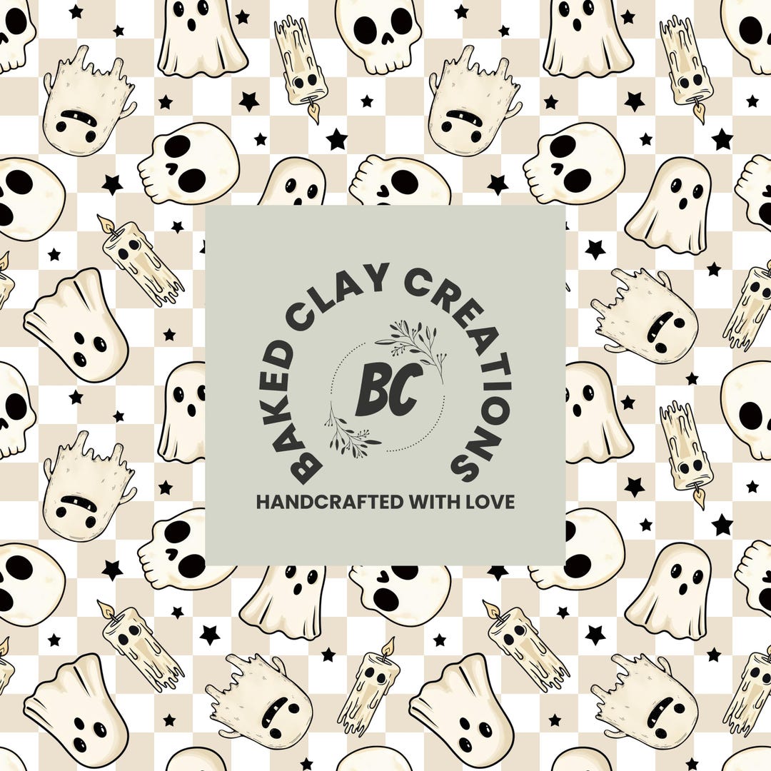 Beige Halloween Seamless File| Digital Download| Seamless Repeating ...
