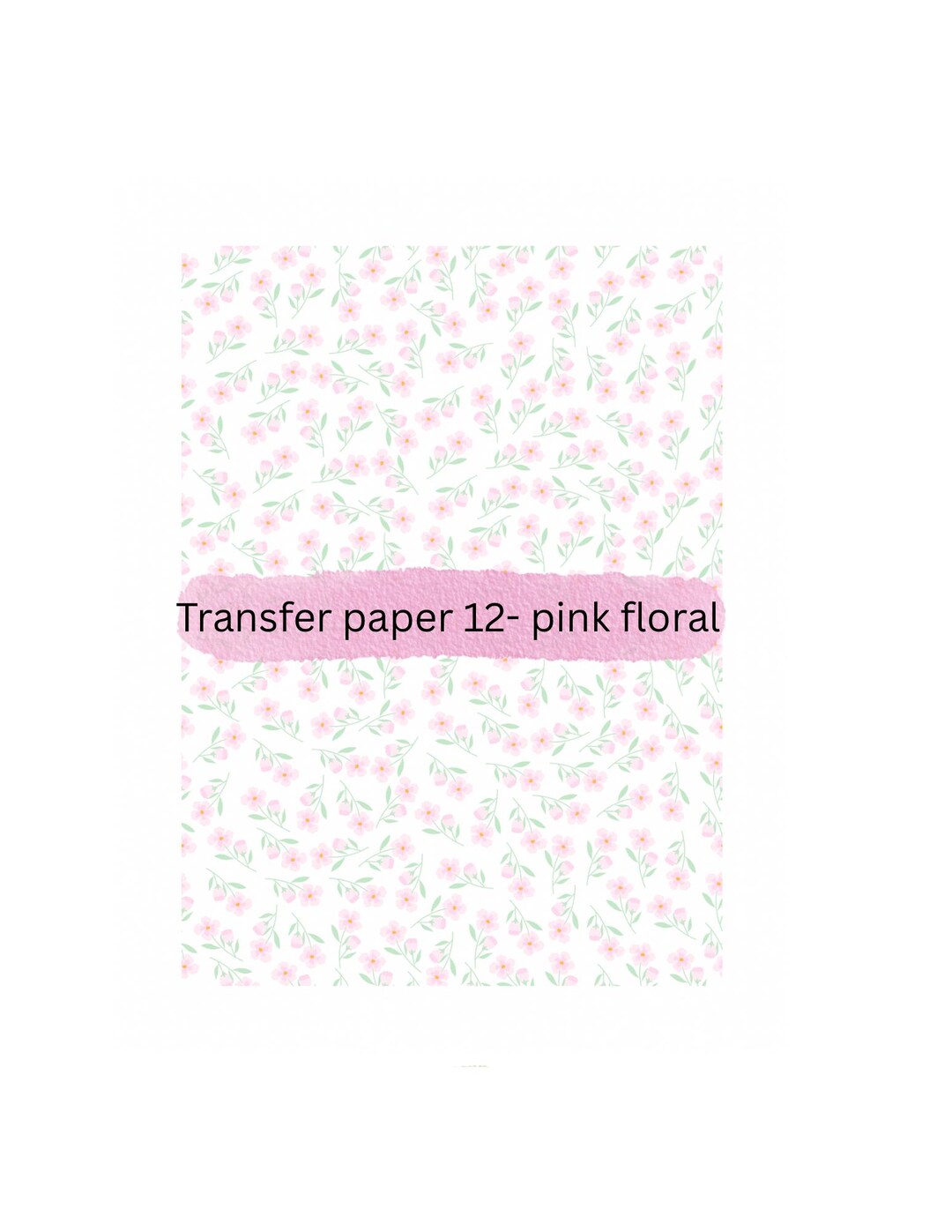 Pink Floral Clay Transfer Sheet: Polymer Clay Jewelry Supplies - Etsy