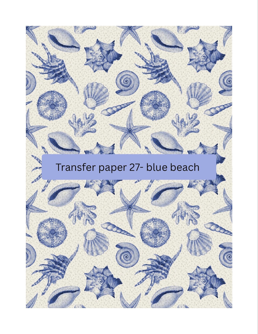 Seashell Water Soluble Transfer Paper: Coastal Polymer Clay Jewelry - Etsy