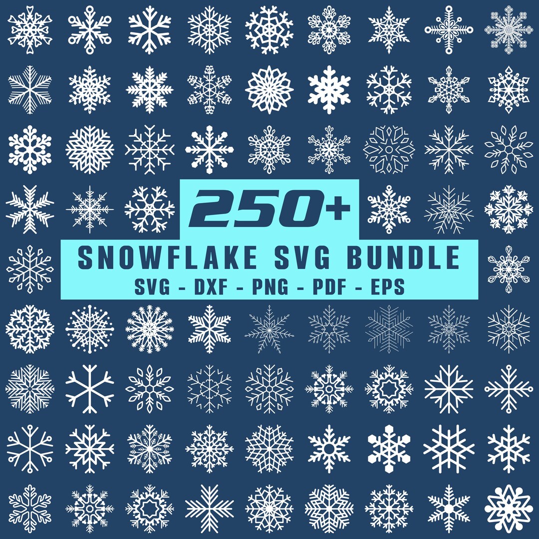 Snowflake SVG Bundle, Winter Clipart (digital Download) - Etsy