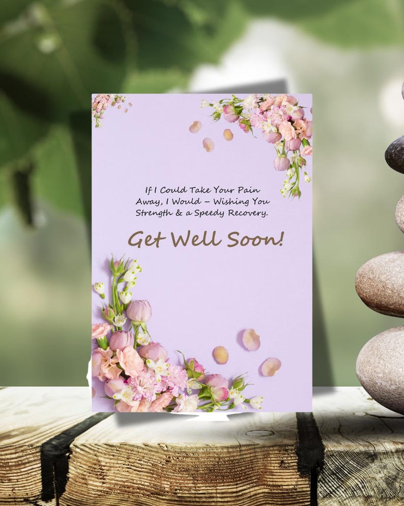 Get Well Soon Cards | 3 in 1 Heartfelt Get Well Soon Cards Printable ...