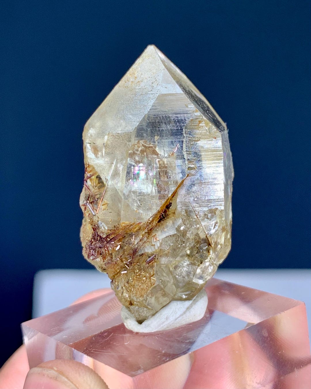 Golden Color Sagenite Rutile on Terminated Quartz From Skardu Pakistan ...