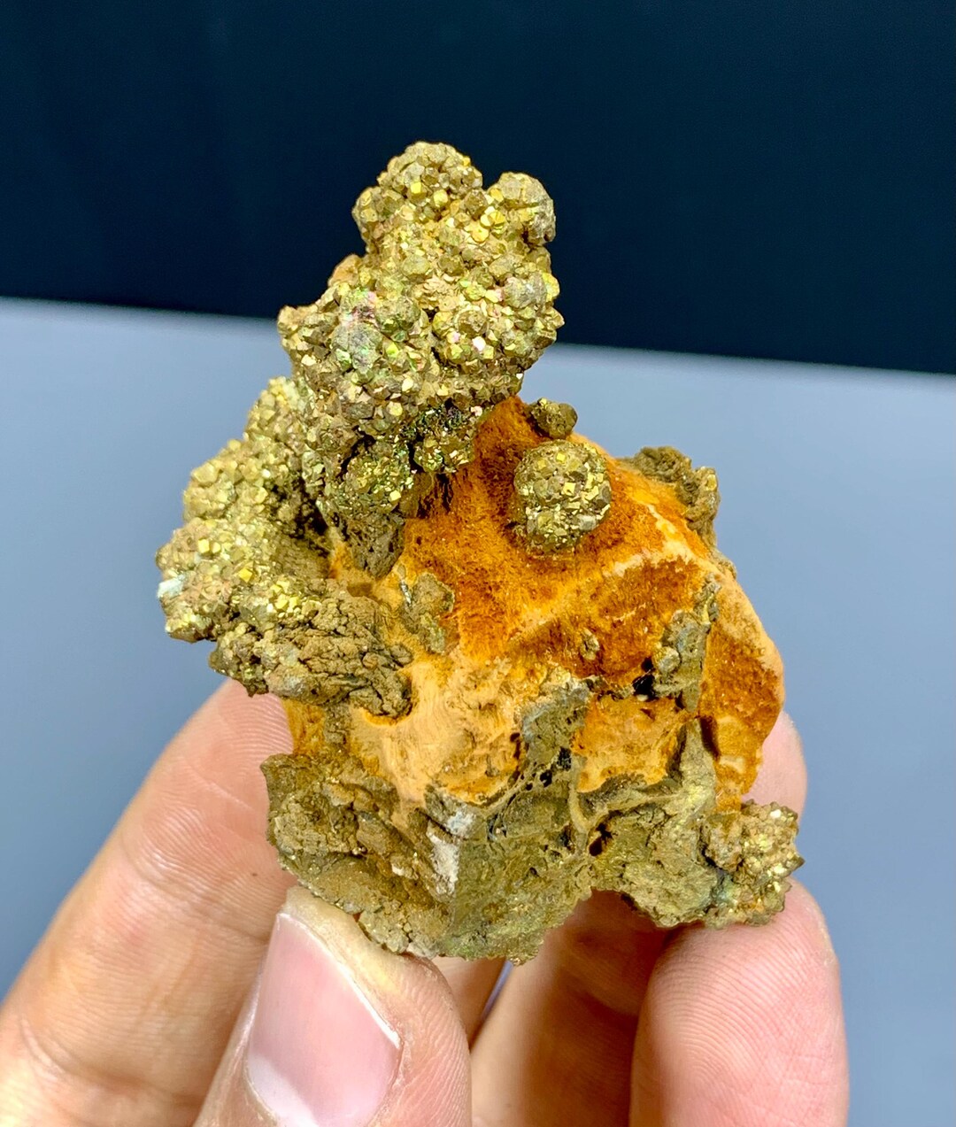 Rainbow Pyrite on Limonite Matrix, Natural Mineral Specimen - Etsy