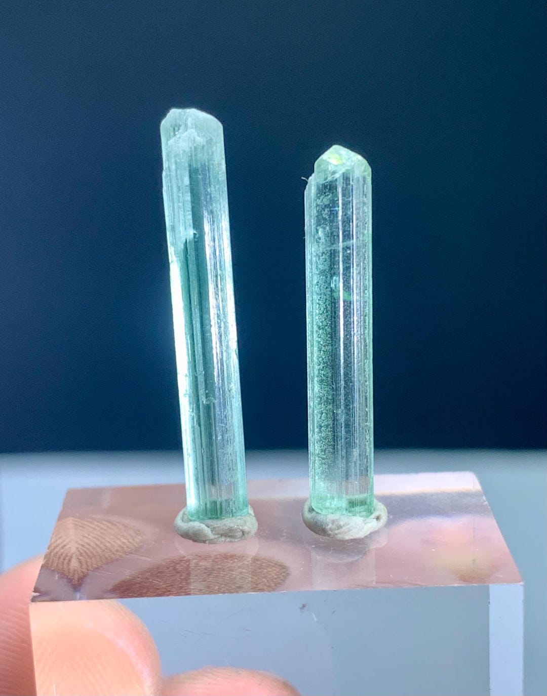 Mint Green Color Tourmaline Crystals From Afghanistan - 8.50 Carat - Etsy