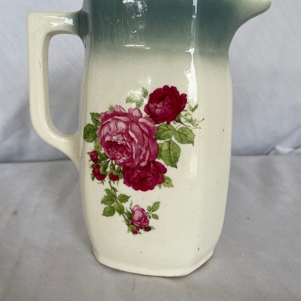 Antique Rose Pitcher - Etsy
