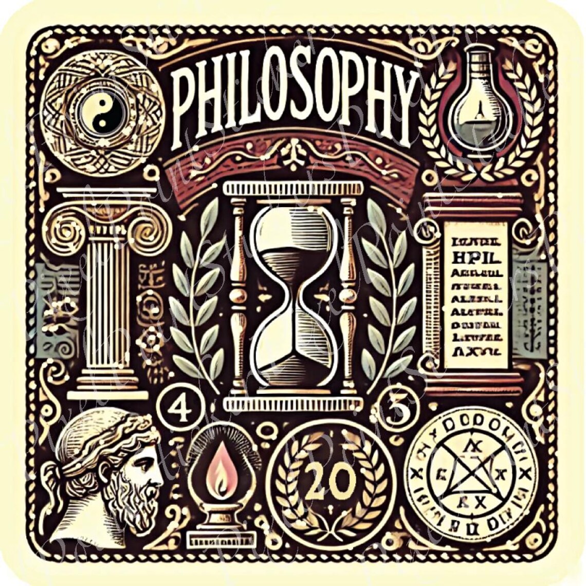 Vintage Philosophy Sticker: Philosophy Major Gift | Academic Decal for ...