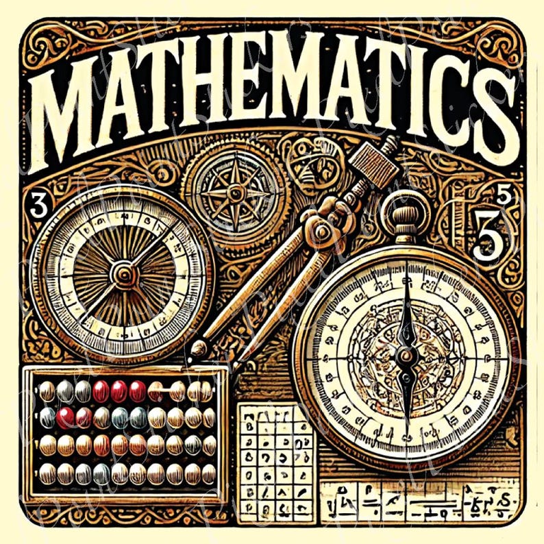 Vintage Mathematics Sticker: Math Major Gift | Academic Decal for ...