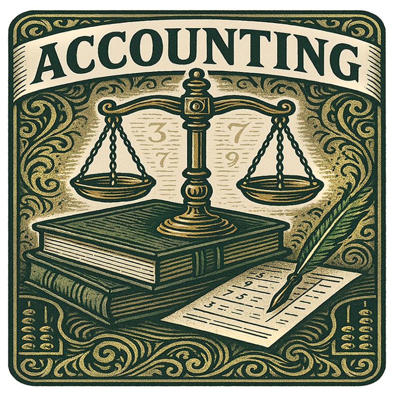 Vintage Accounting Sticker: Accounting Major Gift | Academic Decal for ...