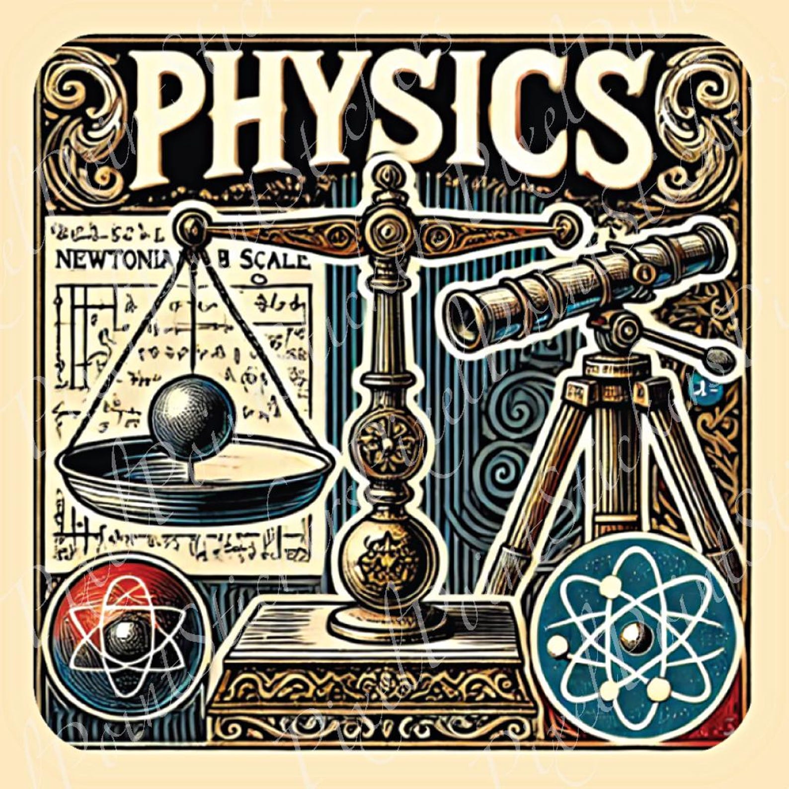 College Major Physics Sticker | Science & STEM Gift | Physicist Decal ...