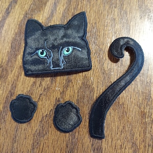 Embroidered Cat Patch Set - Etsy