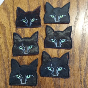 Embroidered Cat Patch Set - Etsy