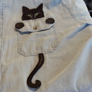 Embroidered Cat Patch Set - Etsy