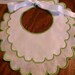 Embroidered Two Layer Scalloped Edge Baby Bib - Etsy