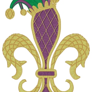 Jester Fleur De Lis Machine Embroidery Designs - Etsy
