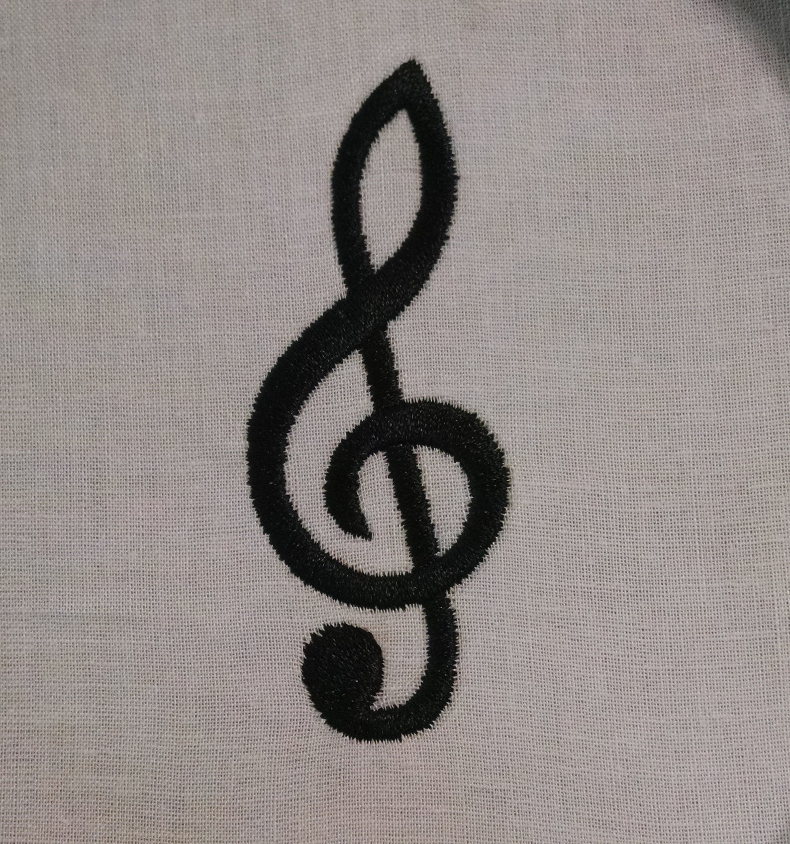 Treble Clef Embroidery Machine Design - Etsy