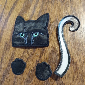 Embroidered Cat Patch Set - Etsy