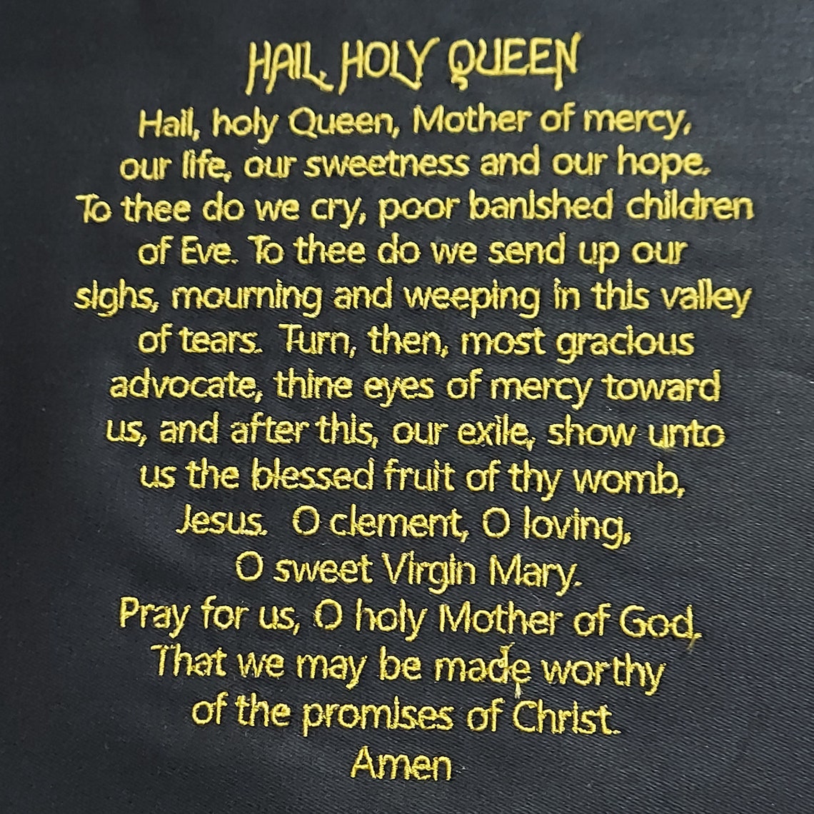 Hail, Holy Queen Embroidery Machine Design - Etsy