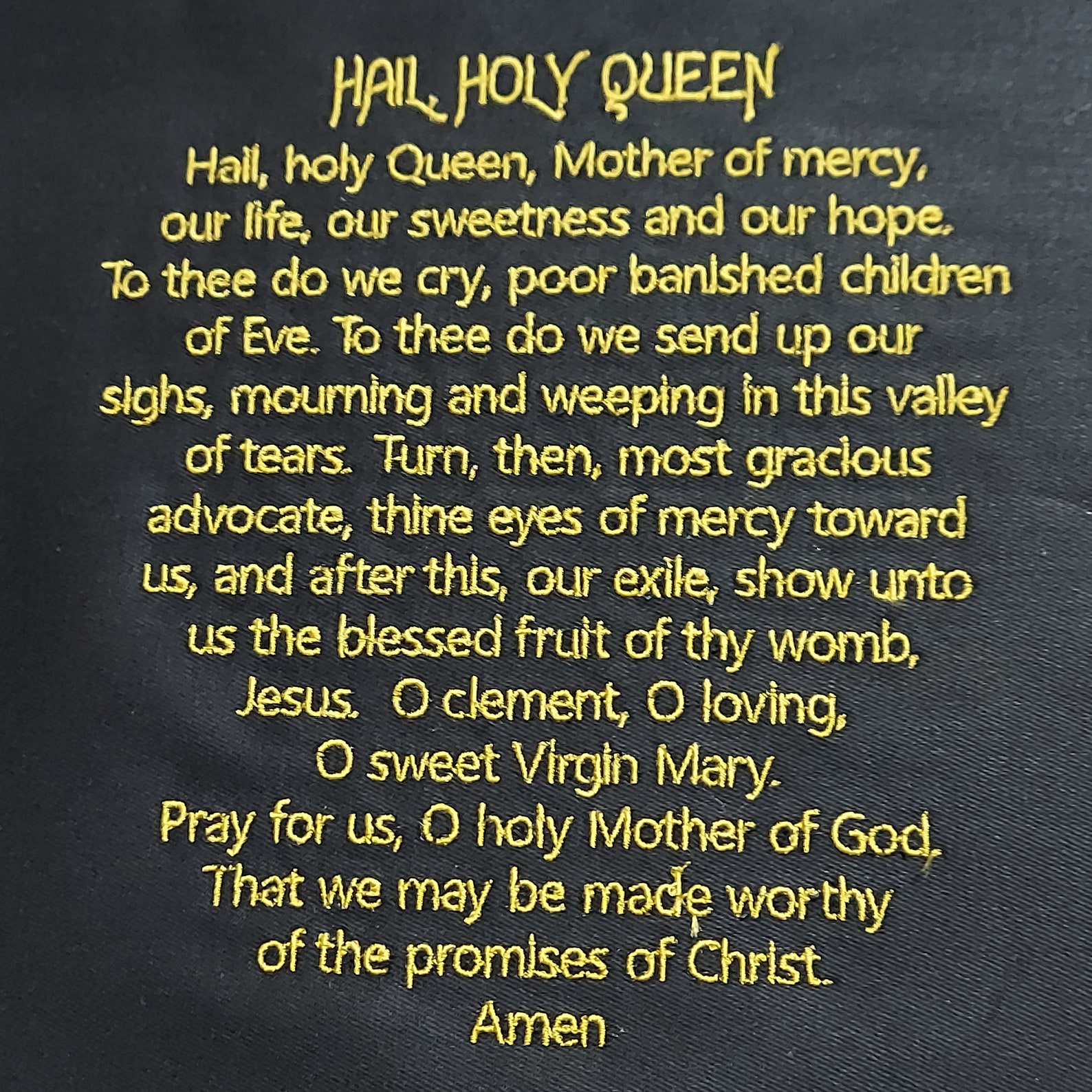 Hail, Holy Queen Embroidery Machine Design - Etsy