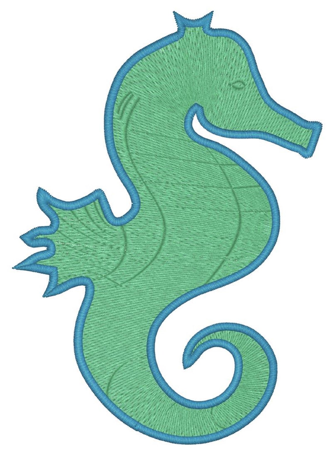 Seahorse Machine Embroidery Design - Etsy