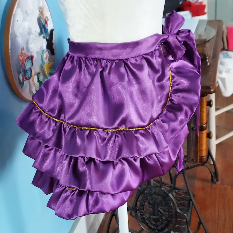 Purple Satin Bustle - Etsy
